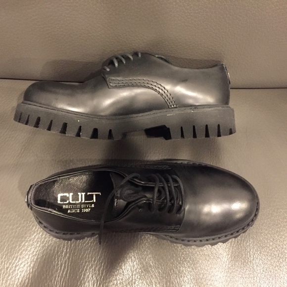 CULT | Shoes | New Cult British Style Mans Black Shoes 65 | Poshmark